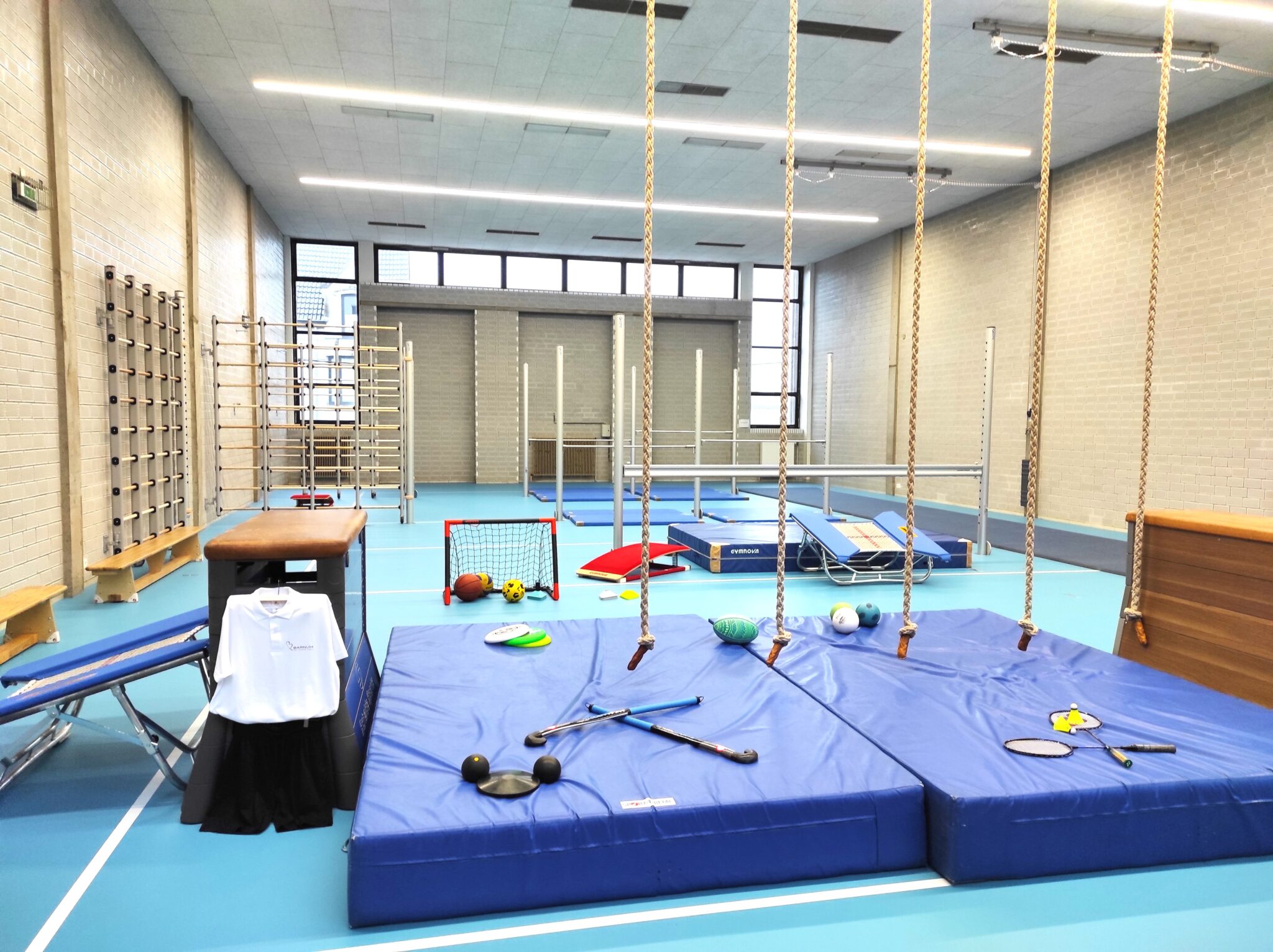 Vernieuwde turnzaal in Barnum – NOVA campus VISO